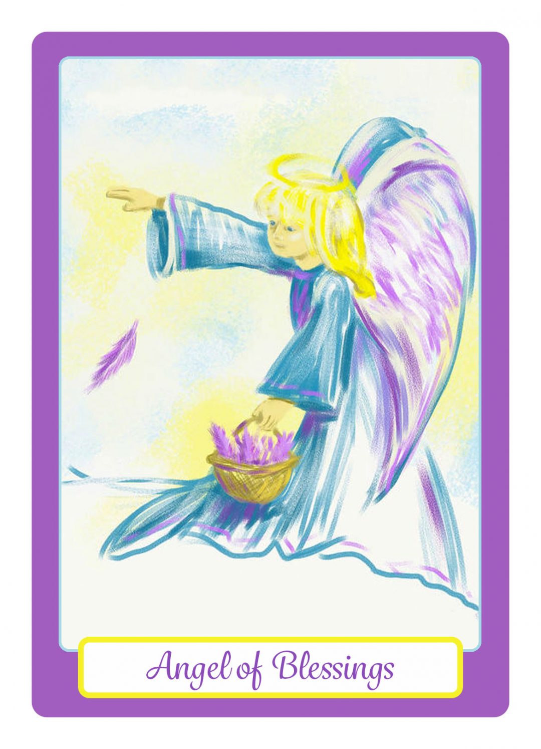 Angel Of Blessings - Awaken With Angels Oracle Card by Karen Borga